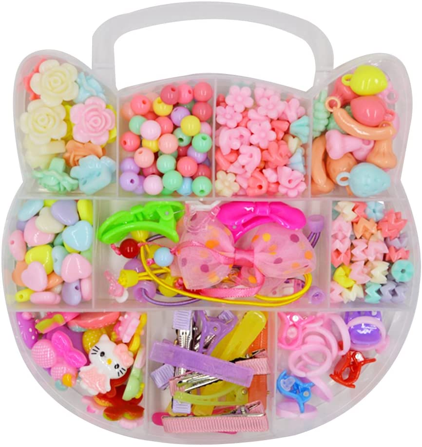 Millya Girls Colorful Mixed Difform Bead Set Acrylic DIY Jewellery ...