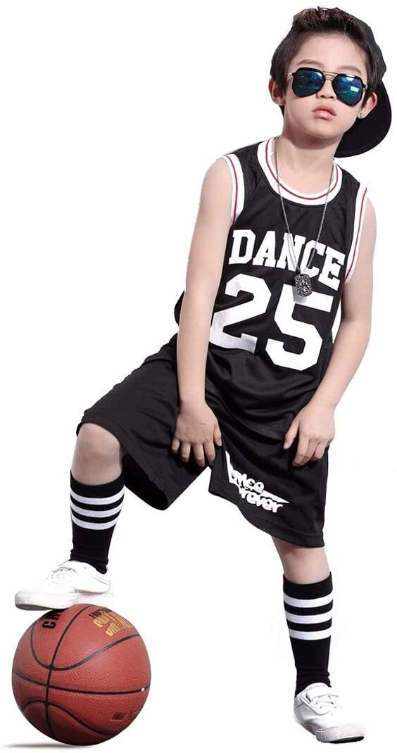 LOLANTA Kids Hip Hop Street Dance Outfit, Boys Summer Clothes, Tank Top ...
