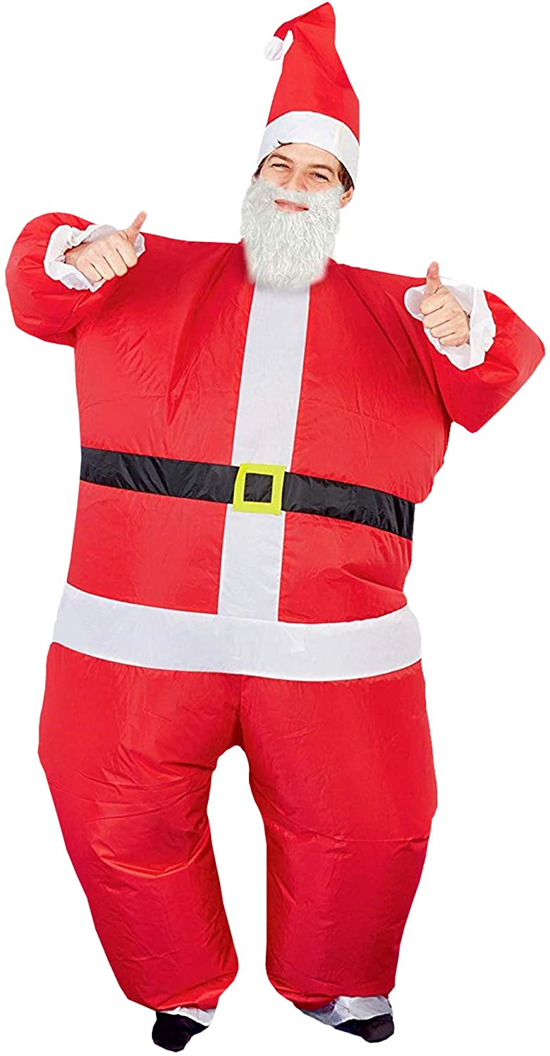 THE TWIDDLERS – Christmas Santa Claus Inflatable Costume, Adult Xmas ...