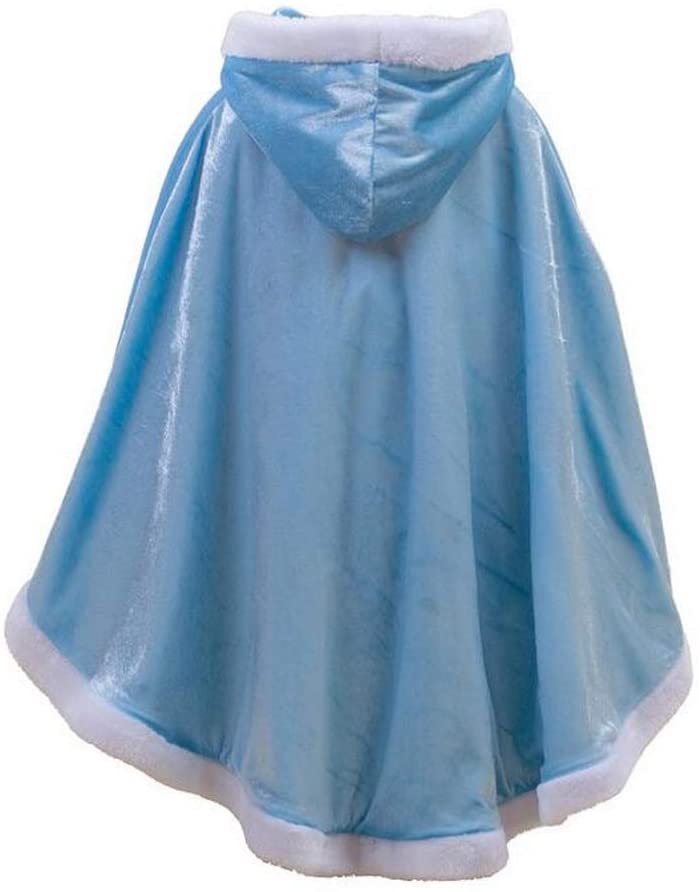 Yeesn Girls Halloween Costumes Cloak Hooded Cape for Princess Elsa Anna ...