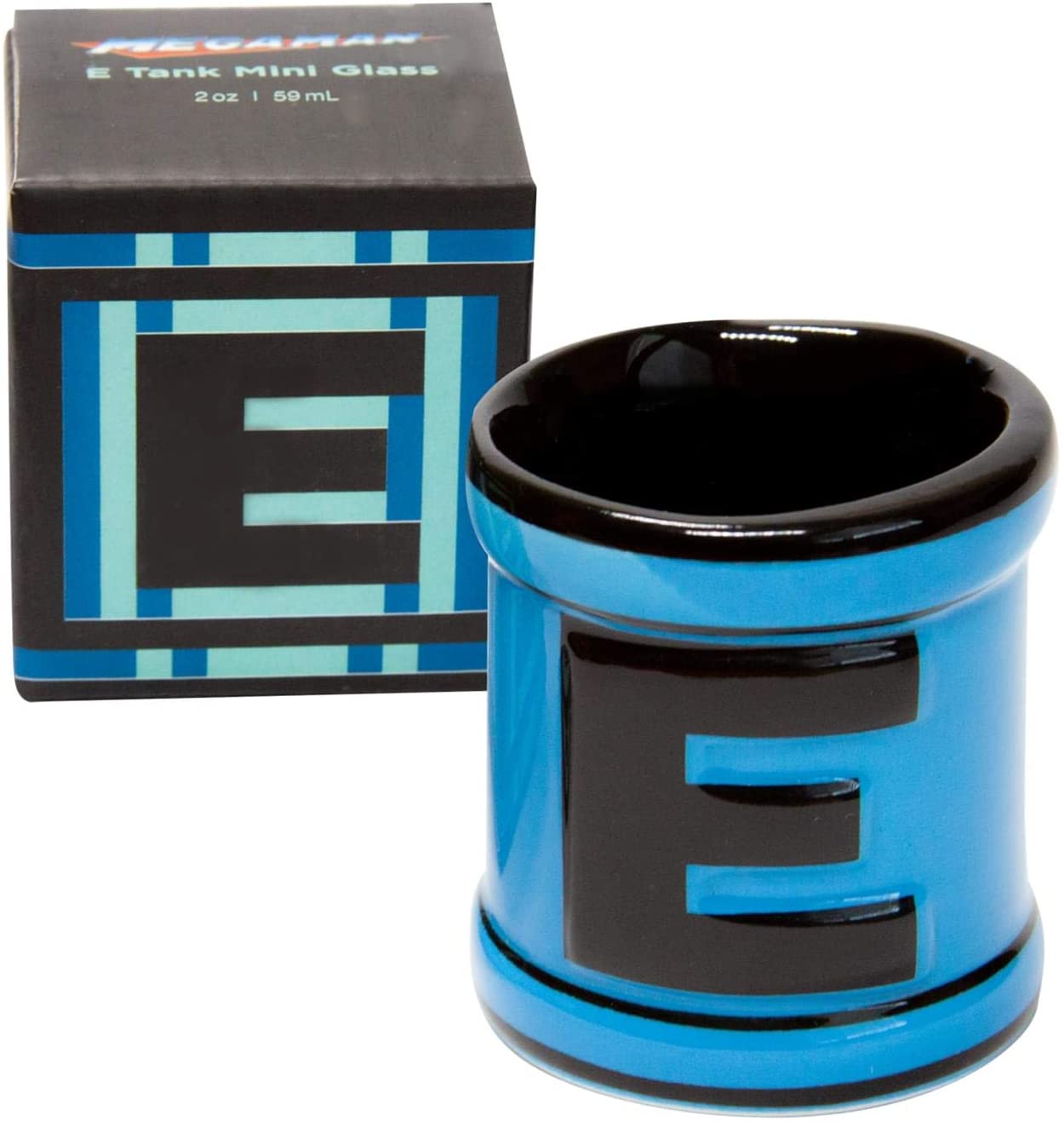 OFFICIAL Mega Man Ceramic Shot Glass | Energy Tank Themed | Holds 1.5 ...