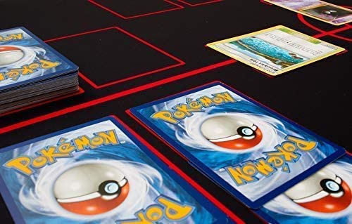 GMC Deluxe 2 Player Compatible Black Red Pokemon Stadium Mat Board ...