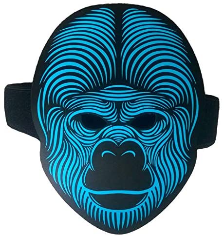 Party Animal – Glowing Animated Party Mask – Sound Activated – Blue ...