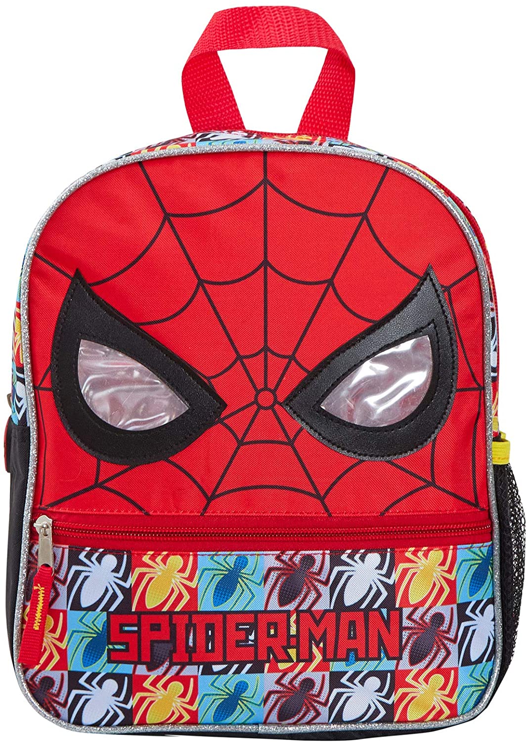 Marvel Spiderman Backpack 3D Perspex Eyes Bag Rucksack – TopToy