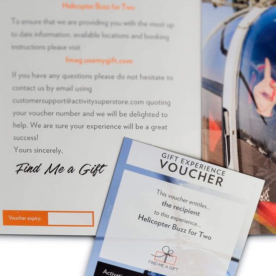 Activity Superstore Helicopter Buzz for Two Gift Experience Voucher ...