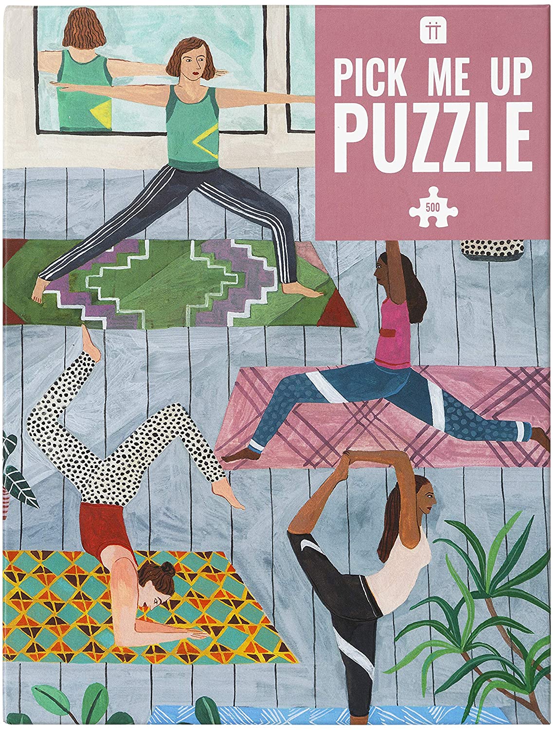 500-piece Yoga Jigsaw Puzzle & Poster – Illustrated – Rainy Day, Fun At ...