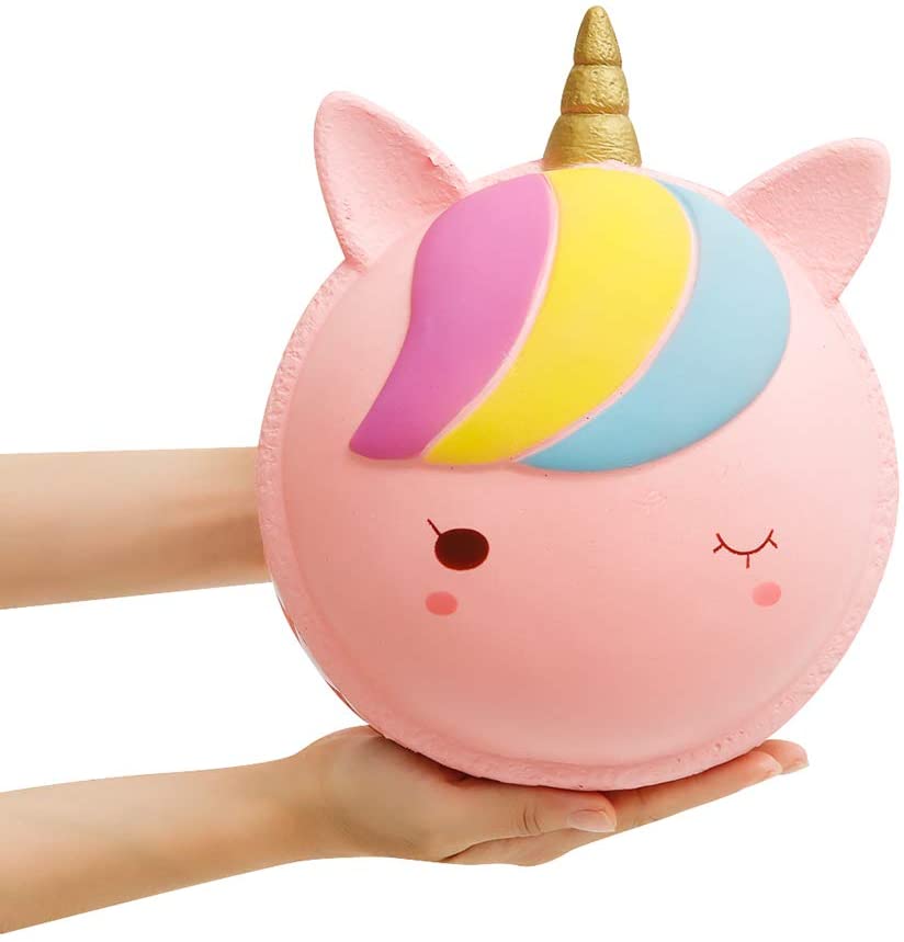 Anboor 8.3 Inches Squishies Jumbo Unicorn Macaron Kawaii Slow Rising ...