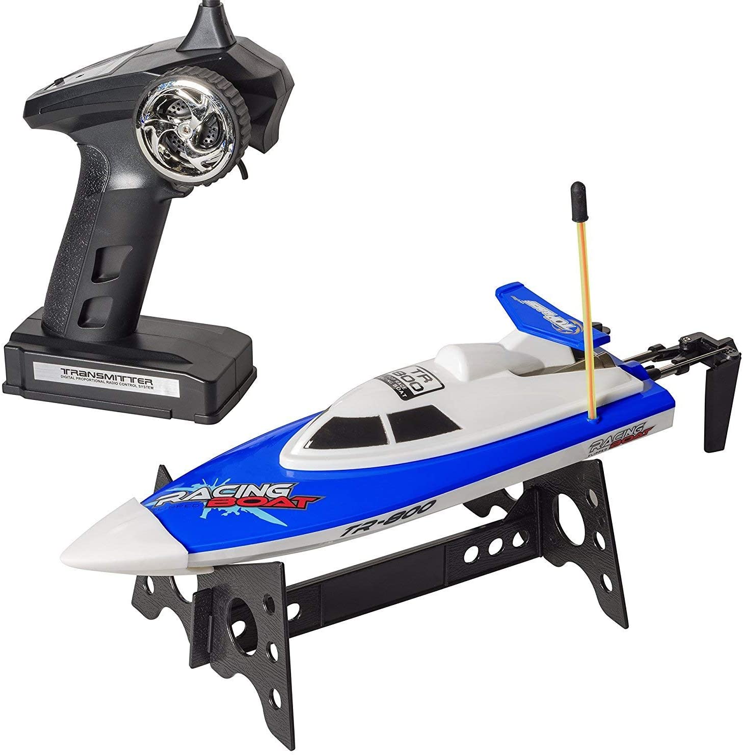 Top Race RC Blue and Red Remote Control RC Ship Boats Can Be Played ...