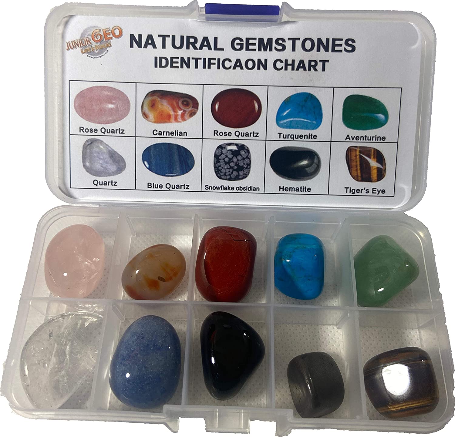 Junior Geo Gemstone Display Box (10 gemstones) – TopToy