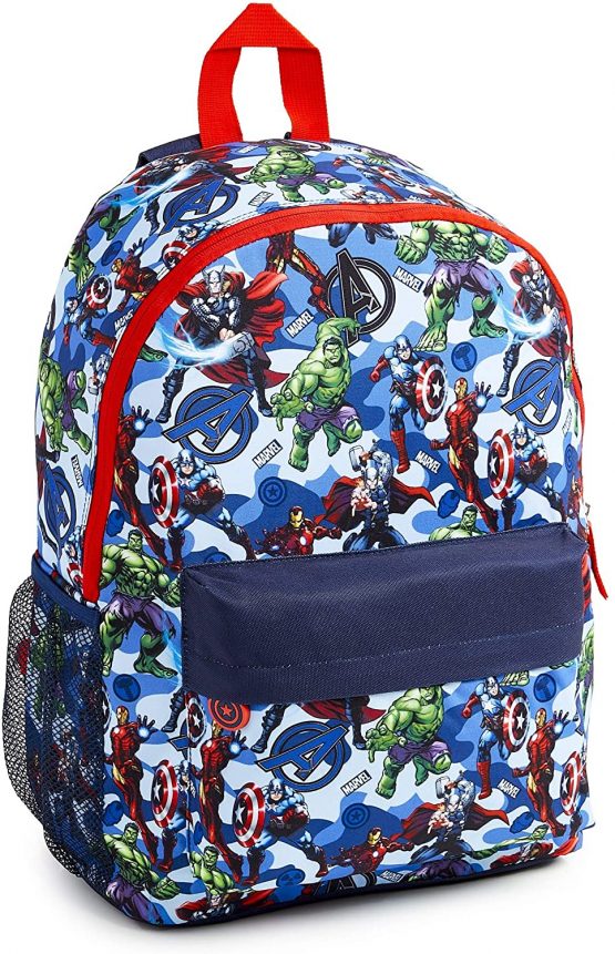 Marvel Avengers School Bag with Captain America Iron Man Incredible ...