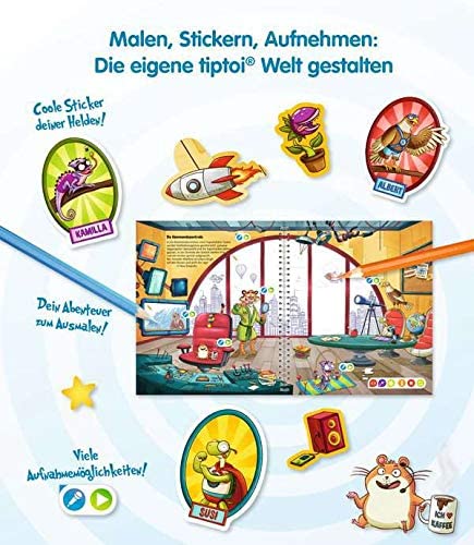 tiptoi Ravensburger Create Book | Superheroes – Painting, Stickers ...