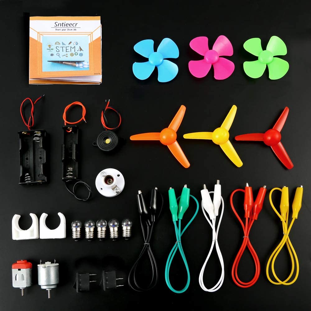 Sntieecr Electric Circuit Motor Kit, Science Experiment Educational ...