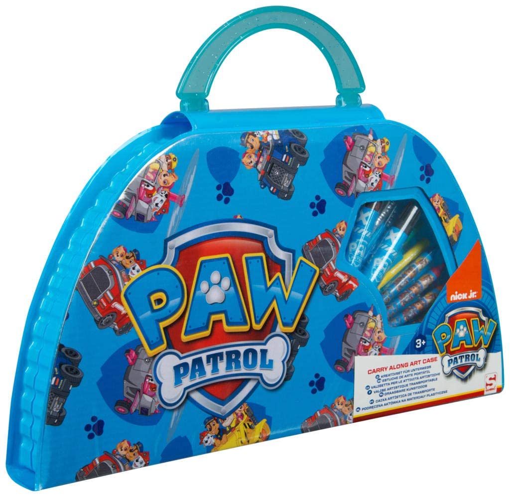 Paw Patrol Art Sets For Children With Colouring Pens Childrens Paint ...