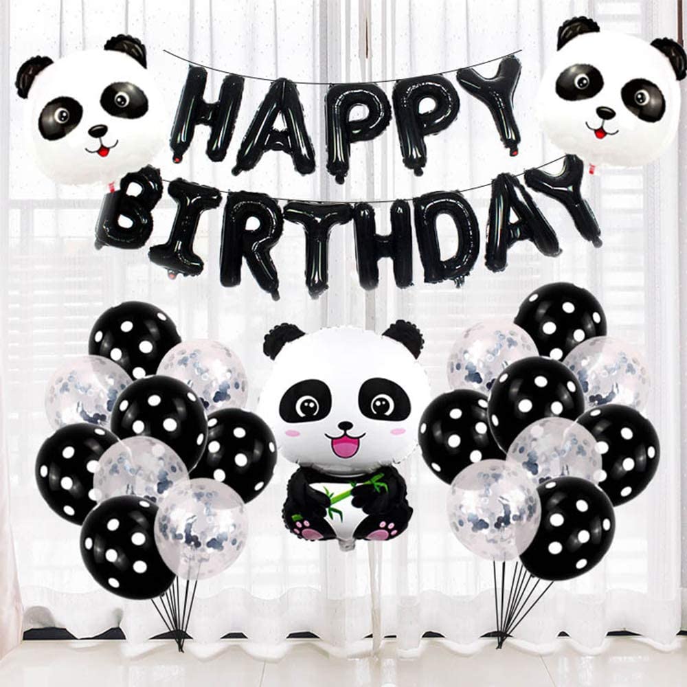 Integrity.1 Panda Party Decorations Supplies,Panda Balloon Set,Birthday ...