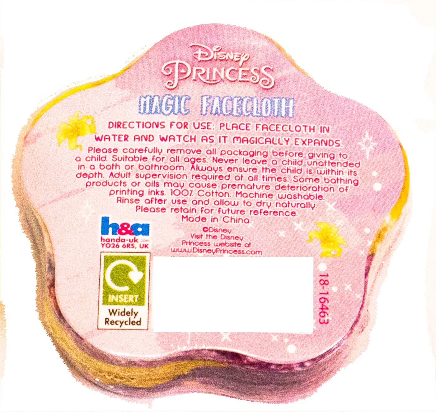 Lex’s Linens Pack of 3 Disney Princess Magic Face Cloths/Disney ...