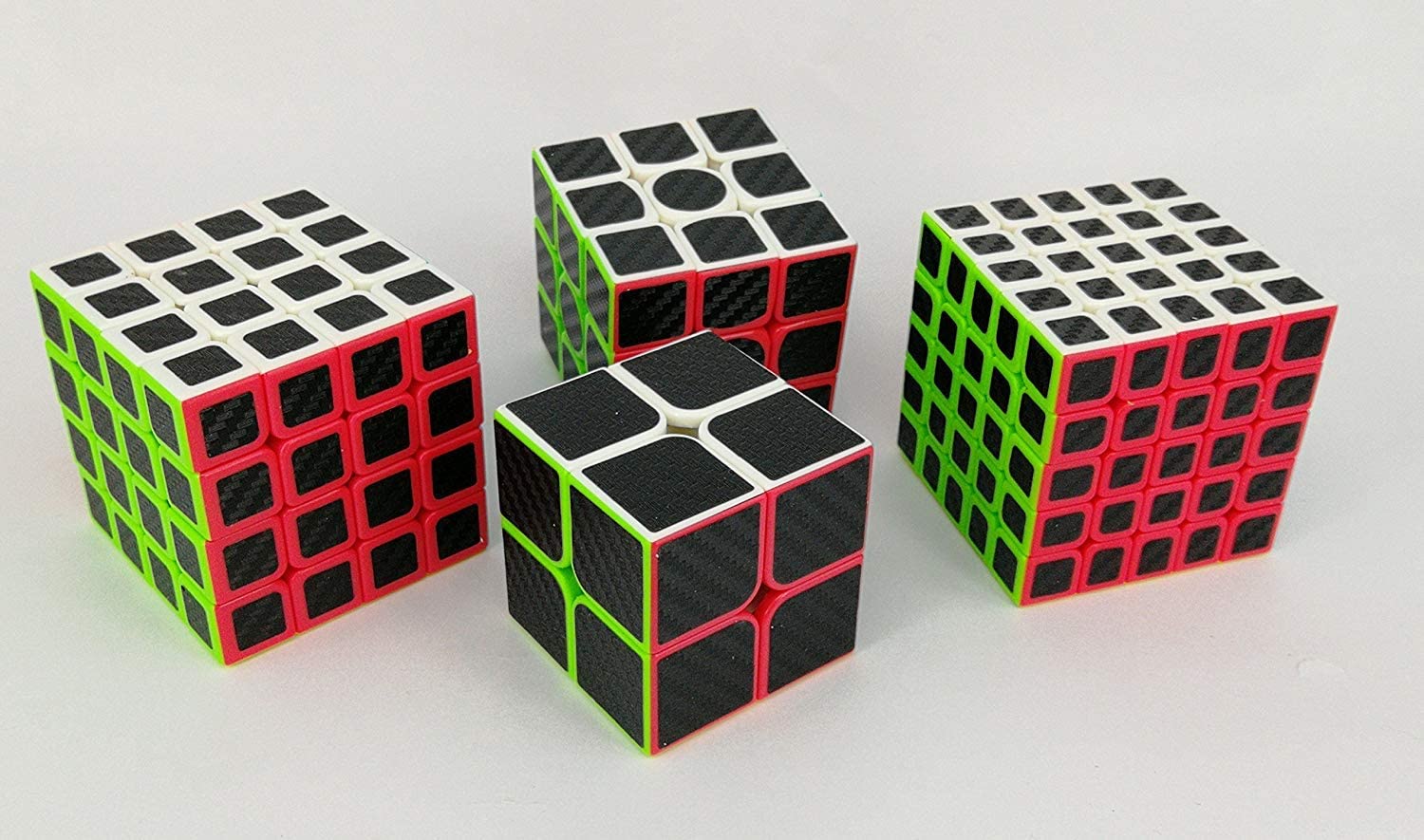 cfmour combination Rube Cube Speed Cube Set,2,3,4,5 Carbon Fiber ...