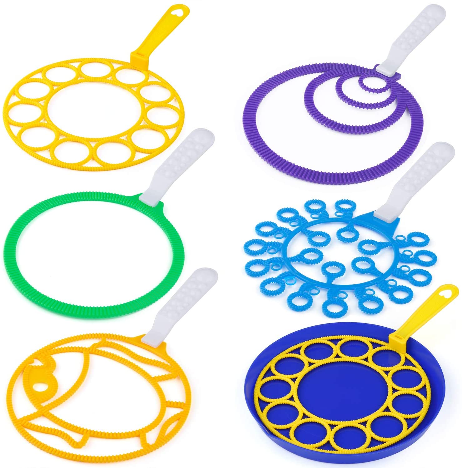 INNOCHEER Bubble Wands Set for Kids , 27 Pack Large Bubble Wand Big ...