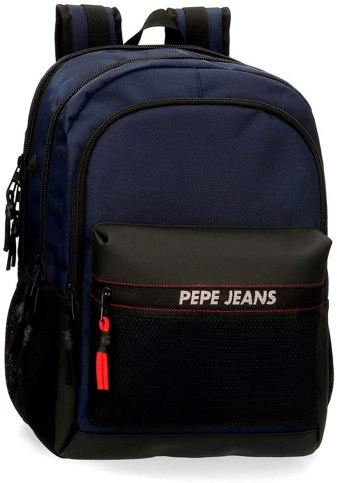 Pepe Jeans Split Double compartment Backpack Blue 31x44x15 cms ...