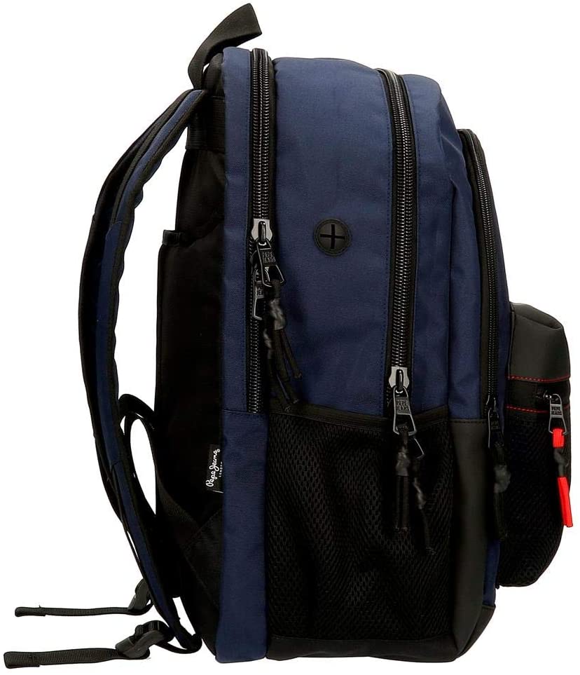 Pepe Jeans Split Double compartment Backpack Blue 31x44x15 cms ...
