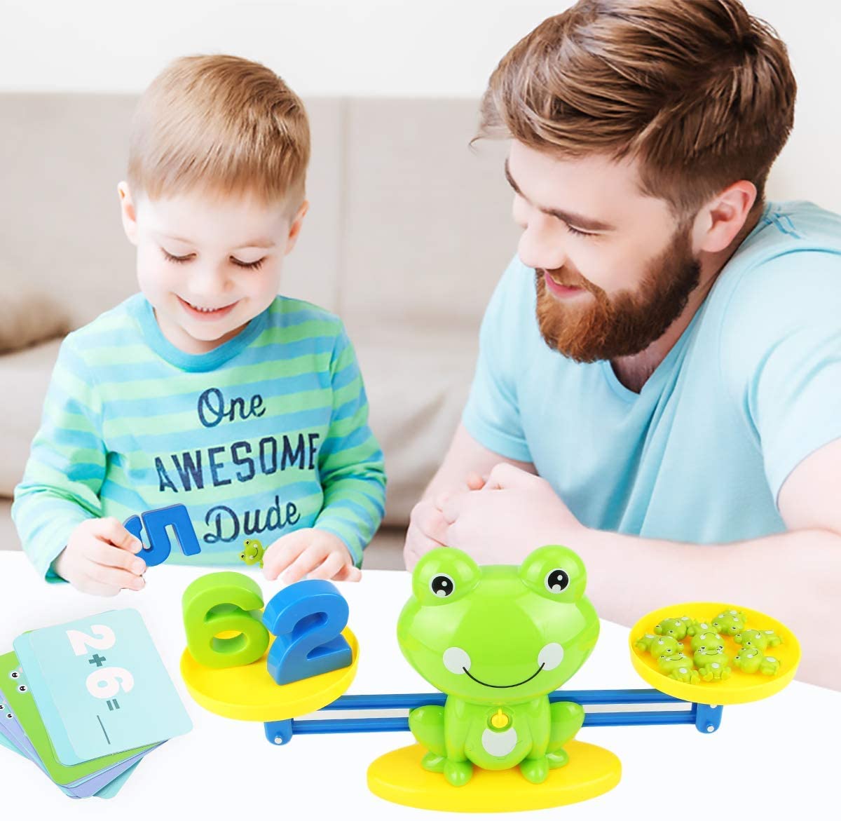 HOWADE Frog Balance Math Game,Frog Weighing Scale Montessori ...