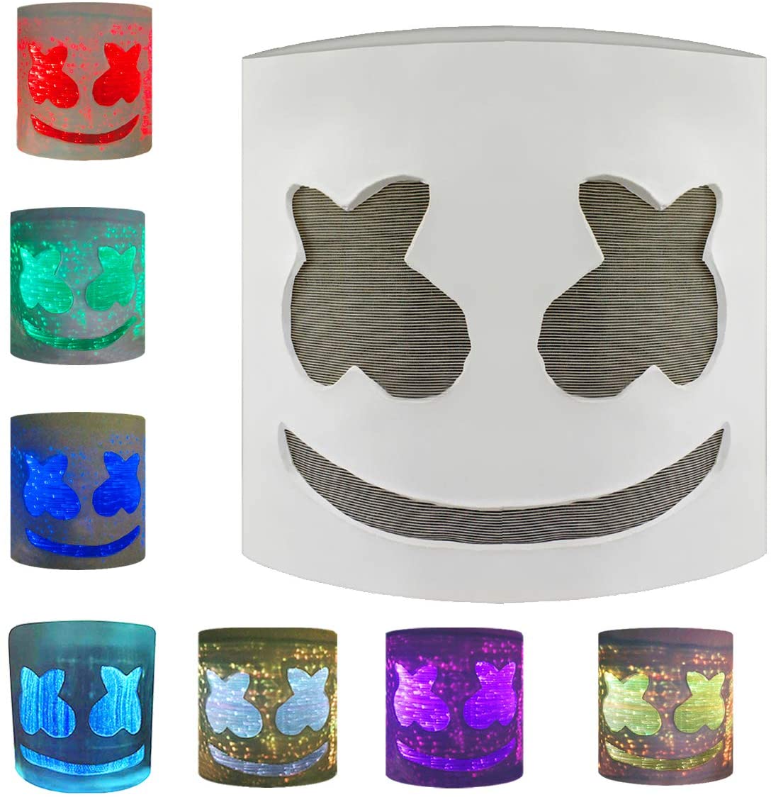 yacn Lighting LED DJ Music Mask Electric Music Festival Party ...