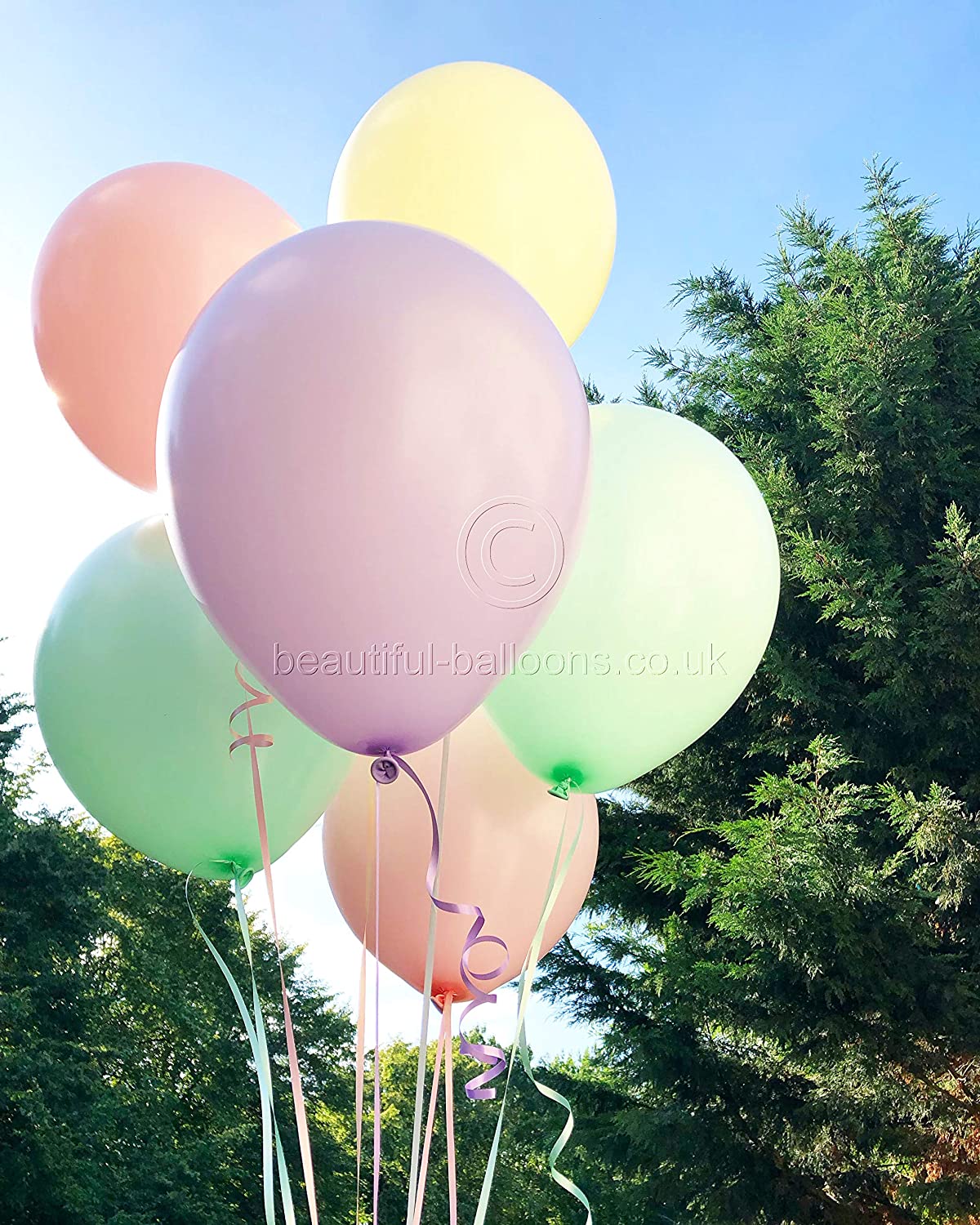 Beautiful Balloons 30x Pastel Rainbow Ice Cream Shade Balloons – pretty ...