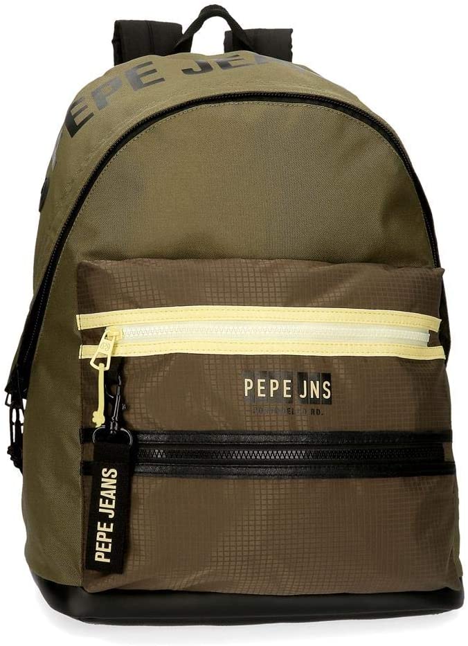 Pepe Jeans Caden School Backpack Green 32x44x17,5 cms Polyester 21.12L ...