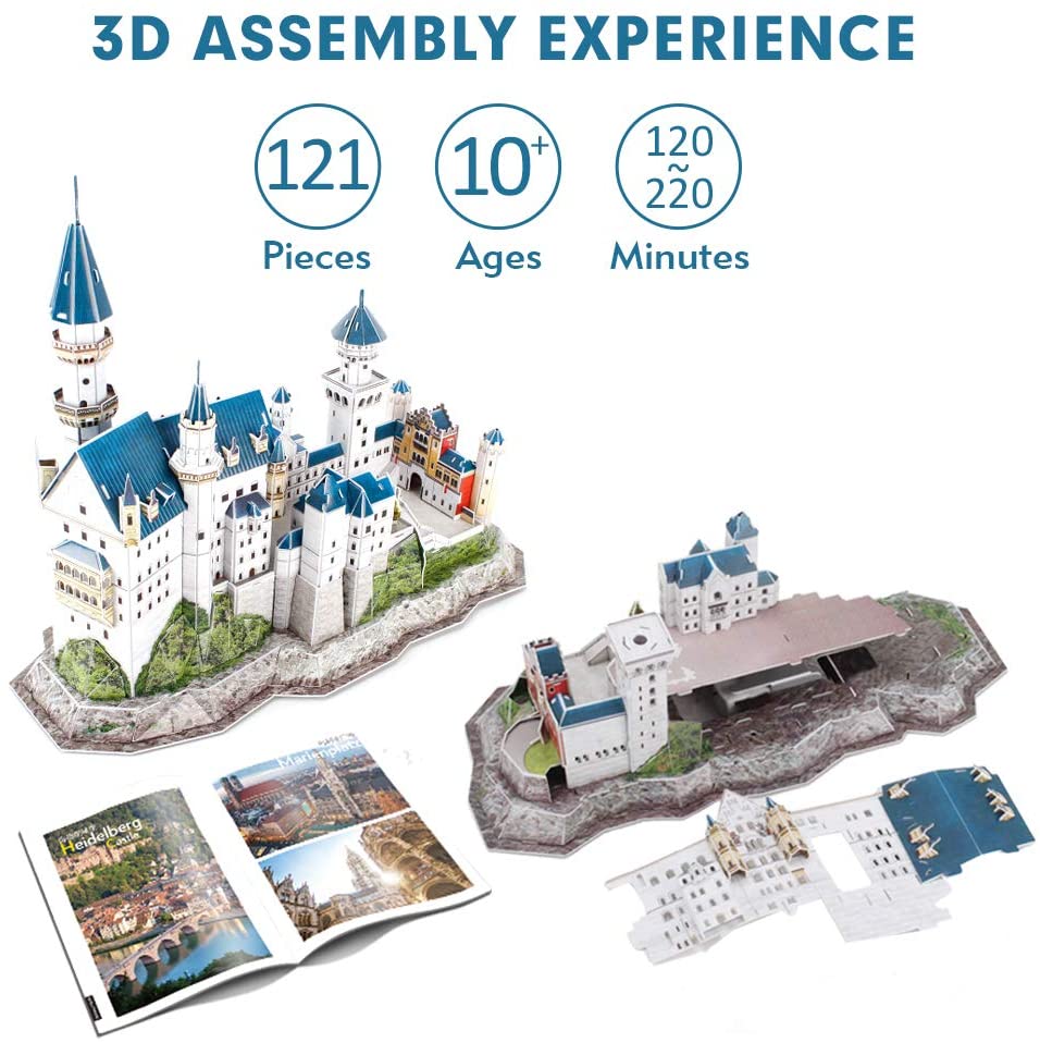 CubicFun 3D Jigsaw Puzzles for Adults and Kids Neuschwanstein Castle ...