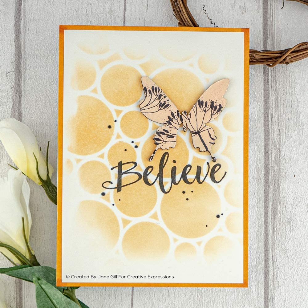Woodware Jane Gill-Clear Magic Stamp Set-Brush Script Caps, A5 – TopToy