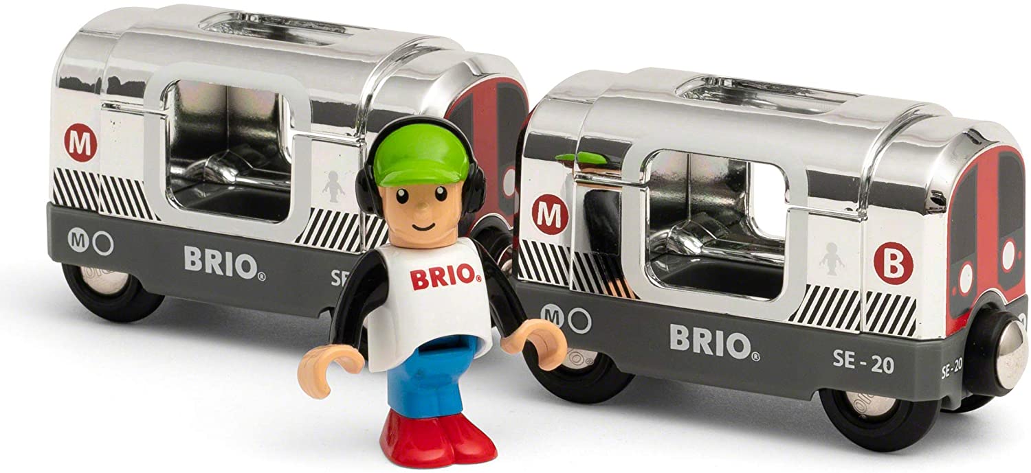 BRIO World Special Edition 2020 Silver Metro Train for Kids Age 3 Years ...