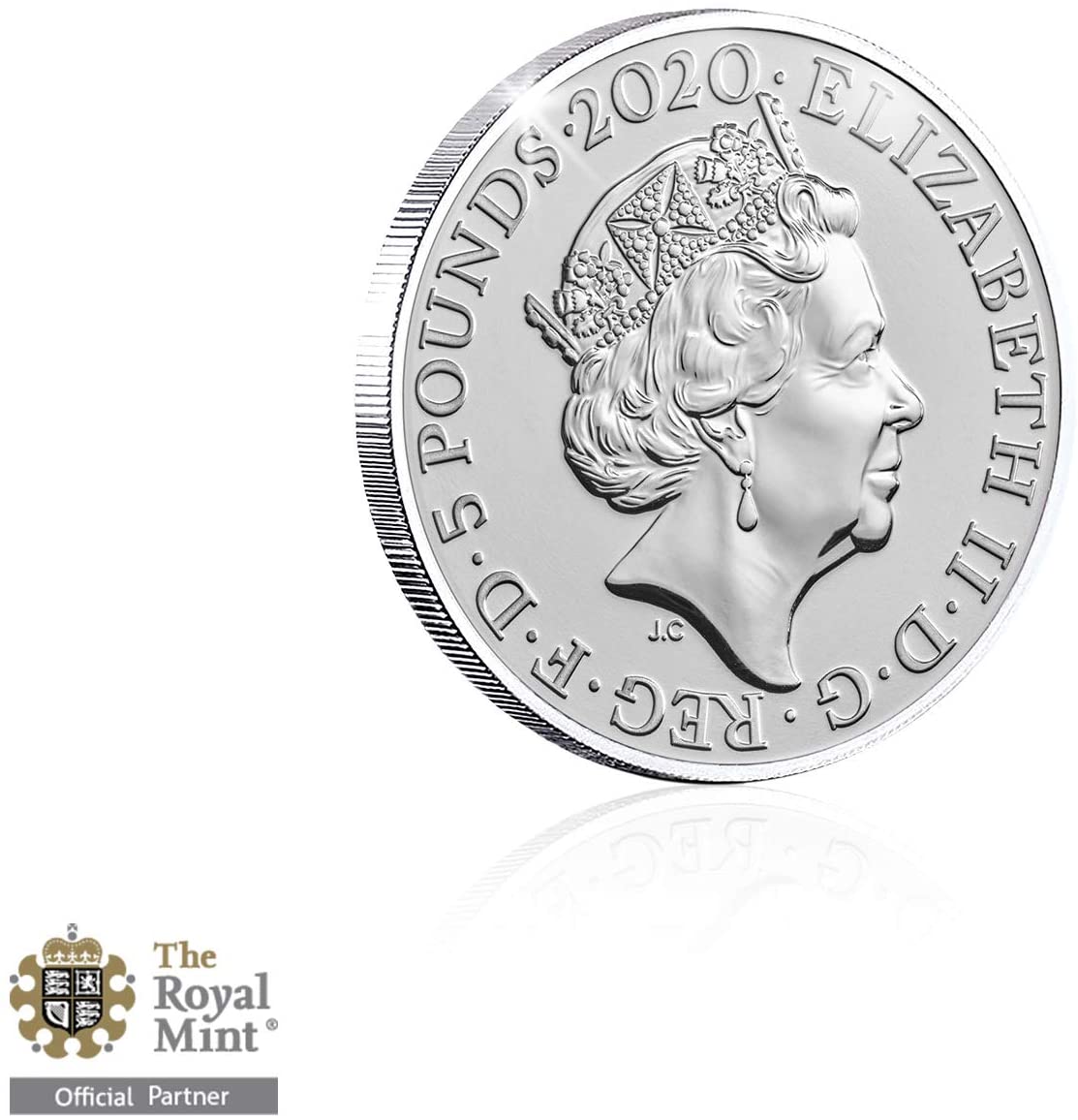 The Koin Club Royal Mint King George III £5 BU Official Five Pound Coin ...
