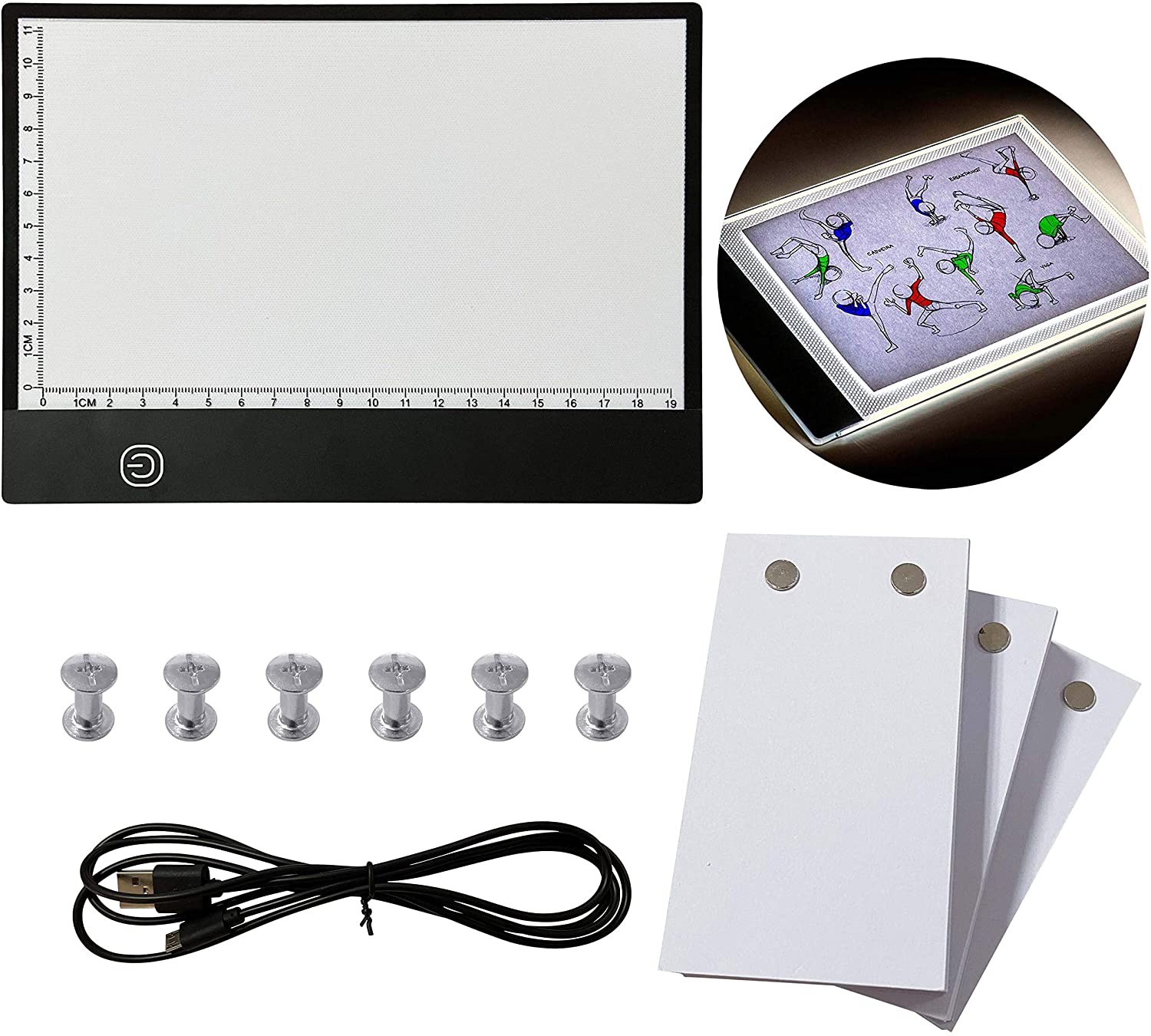 flip Book kit: 270 Sheets Animation Paper with Removable Screws & LED ...