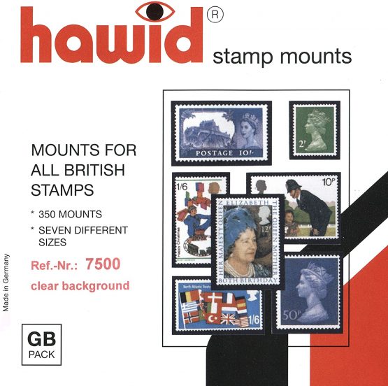 Hawid Stamp Mounts Starter Pack – 7 Different Sizes – Clear – TopToy