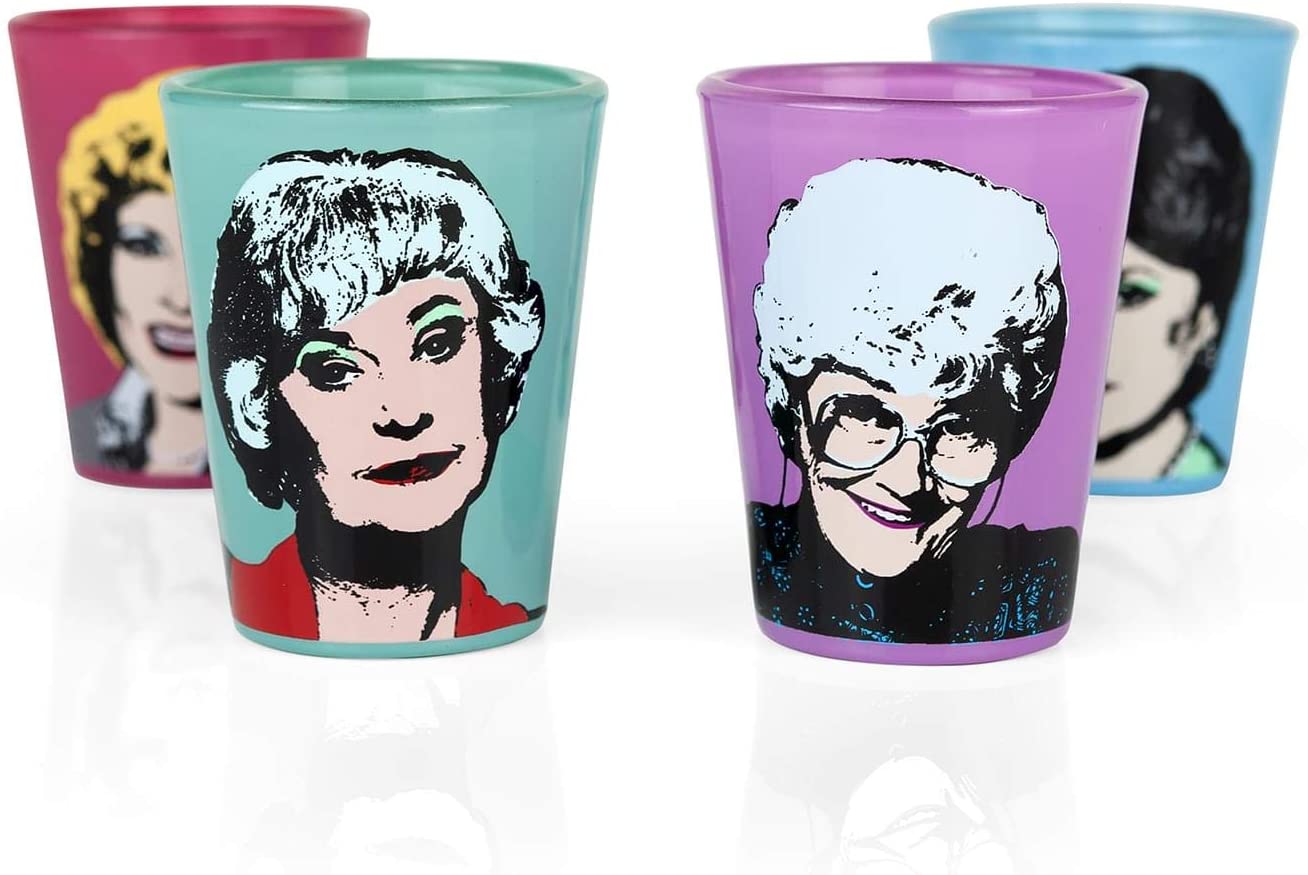 Just Funky Golden Girls 2oz Character Shot Glasses | Set of 4 – TopToy