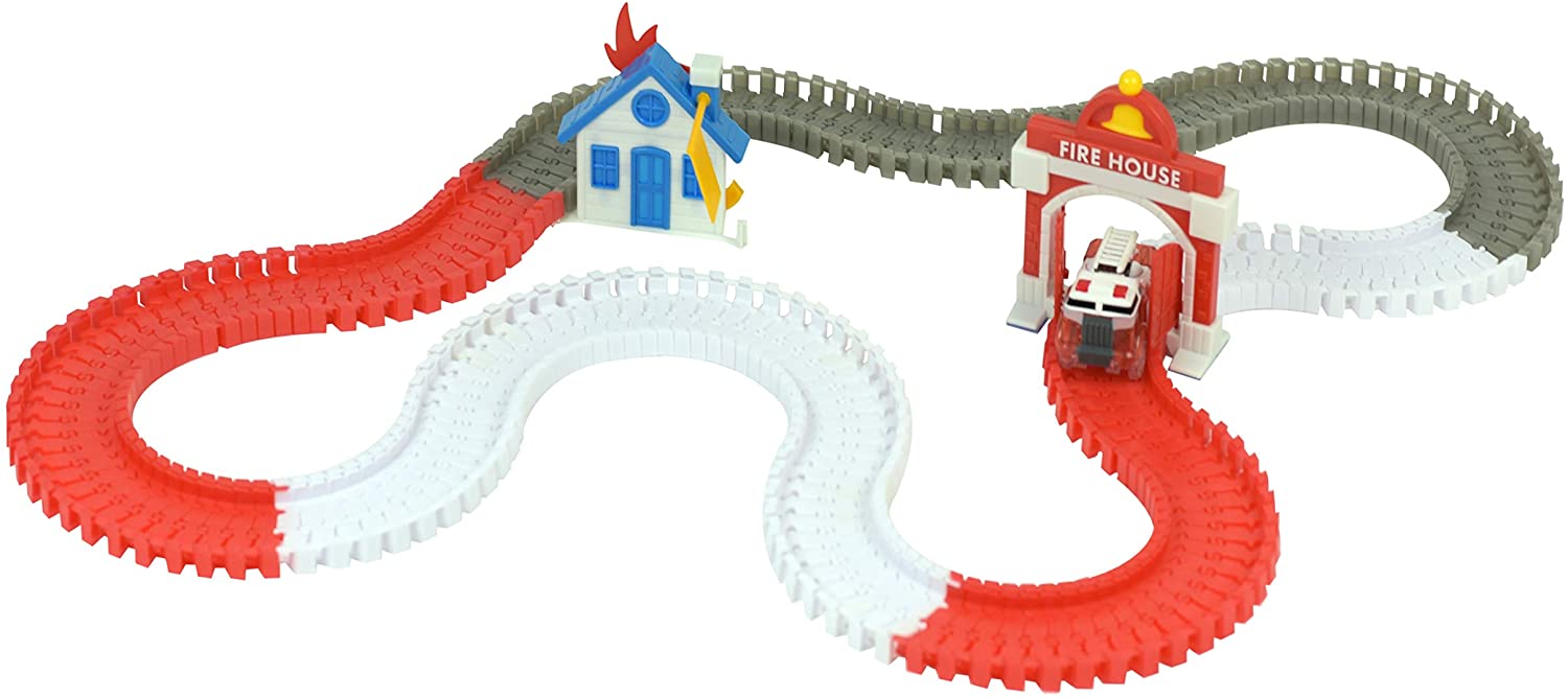 Magic Tracks Firefighter – 3.60 m Modular Glow in the Dark Circuit – As ...