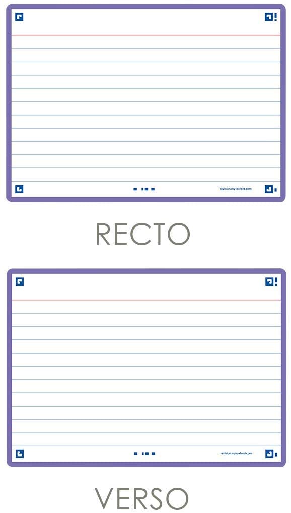 Oxford Flash 2.0 A6 Flash Cards (Pack of 80) a6 Violet – TopToy