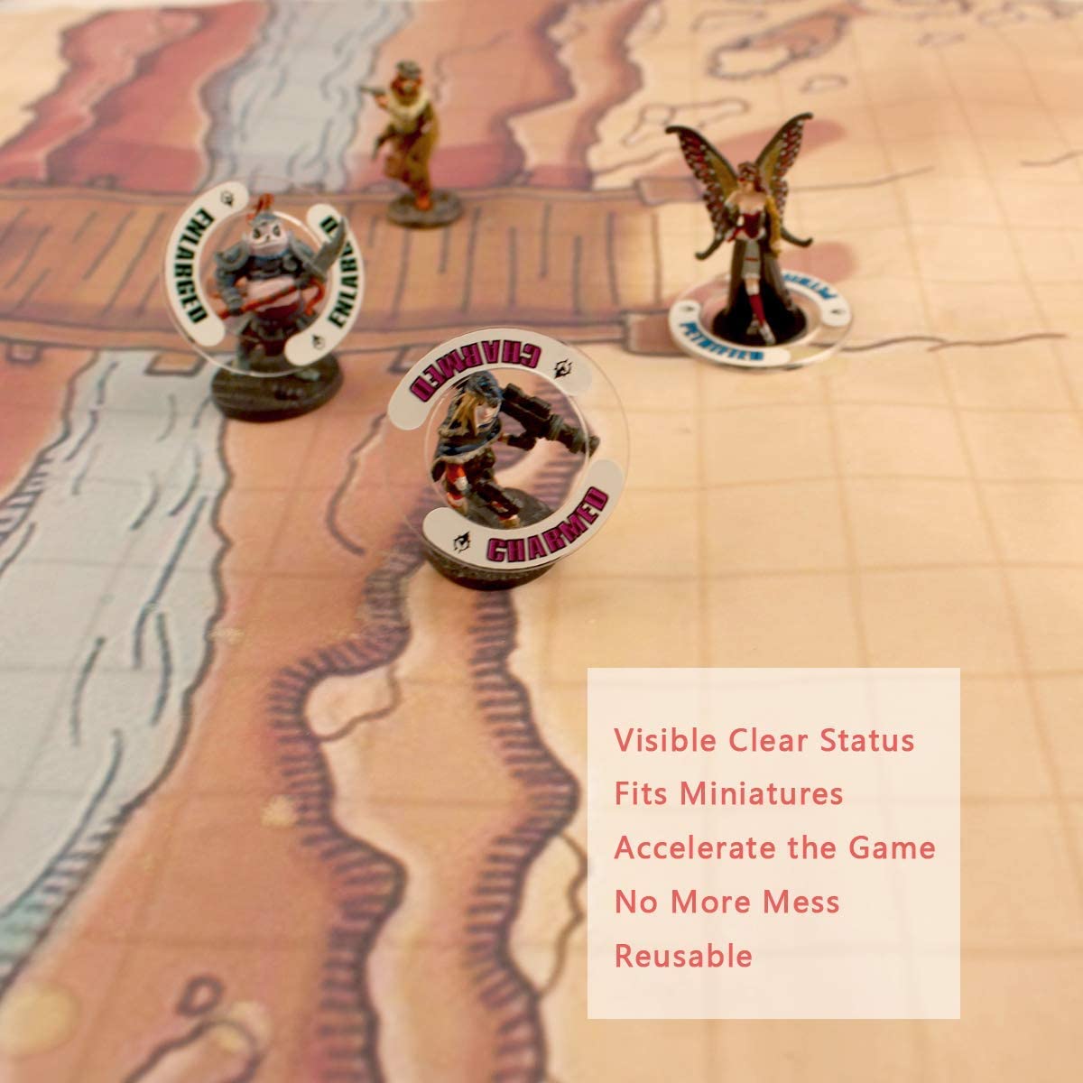 Byhoo DND Condition Markers Rings 85 Pcs Status Effects Tools in 26 ...