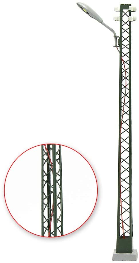 Evemodel 3pcs Model Railway lights Lattice Mast lamp Track light HO ...
