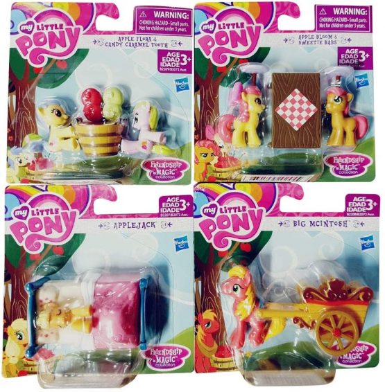 MLP My Little Pony Sweet Apple Acres Collectibles Set of 4 with ...