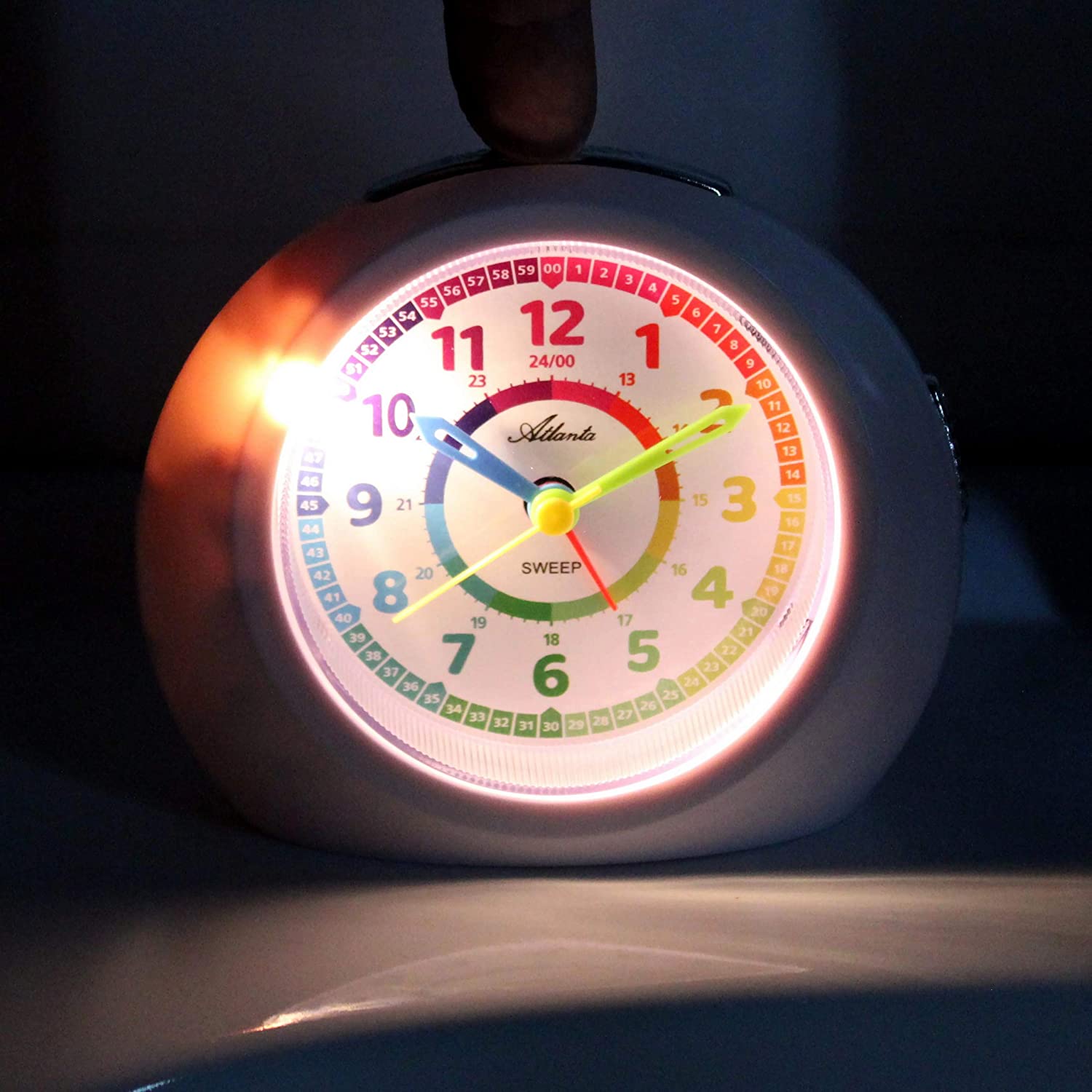 1967-0 Children’s Alarm Clock without Ticking Analogue White – TopToy
