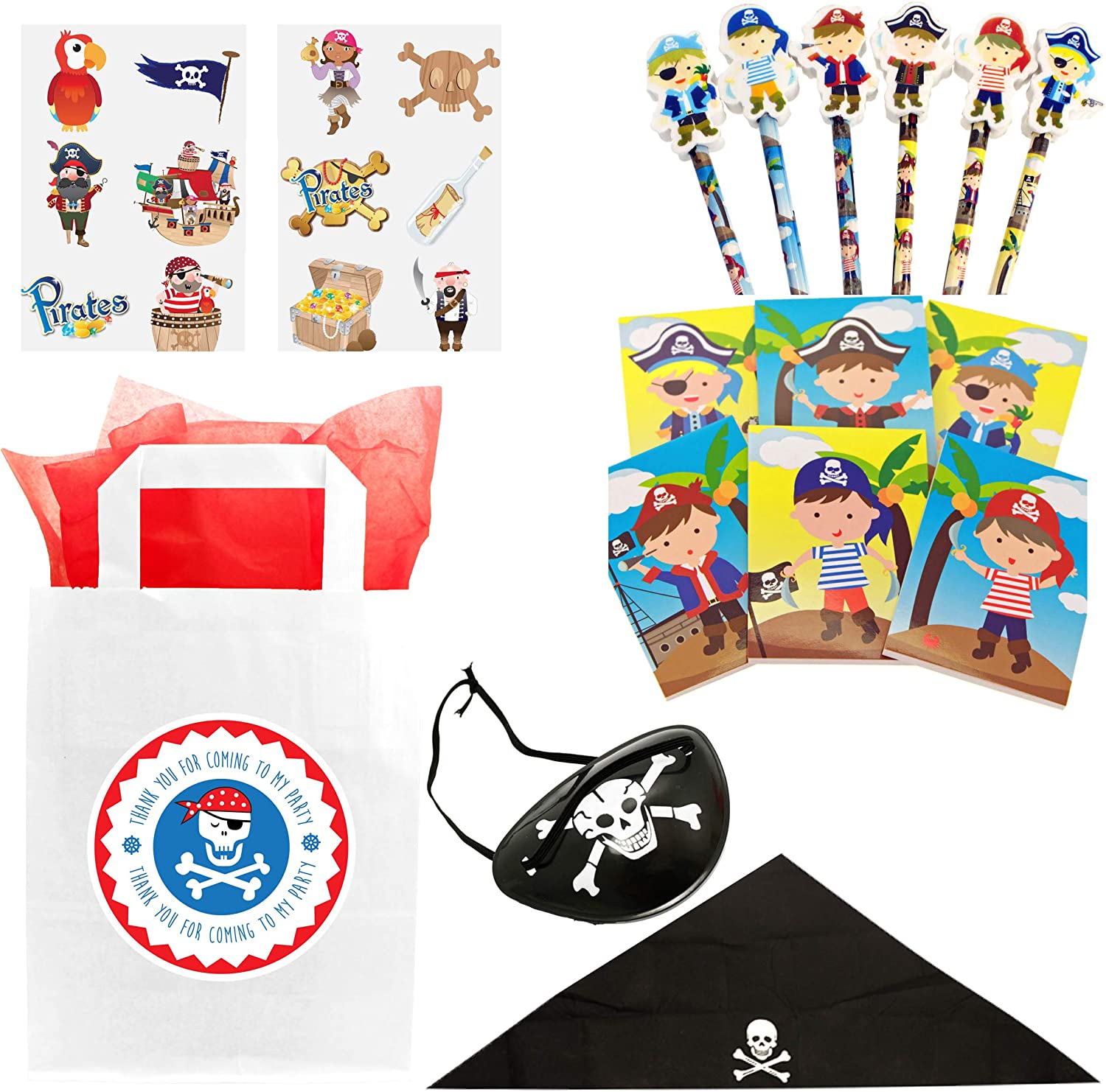 The Curious Caterpillar Long John Silver Pirate Party Bags – Boys Ready ...