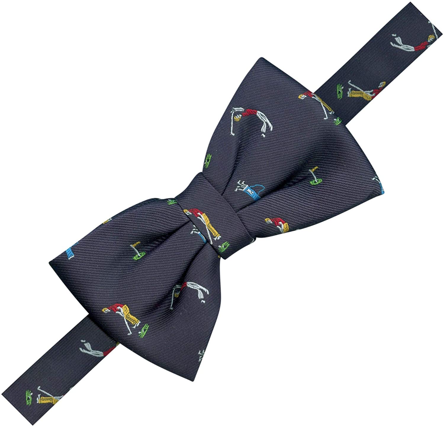 Farm Cottage Brands Luxury woven golf BOW tie with Golfers taking the ...