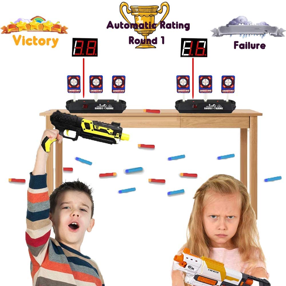 Coltum Digital Target for Nerf, Auto Reset Electric Shooting Target ...