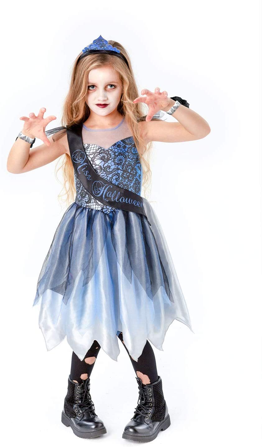 Rubie’s Official Miss Halloween, Gothic Bride Prom Queen Halloween ...