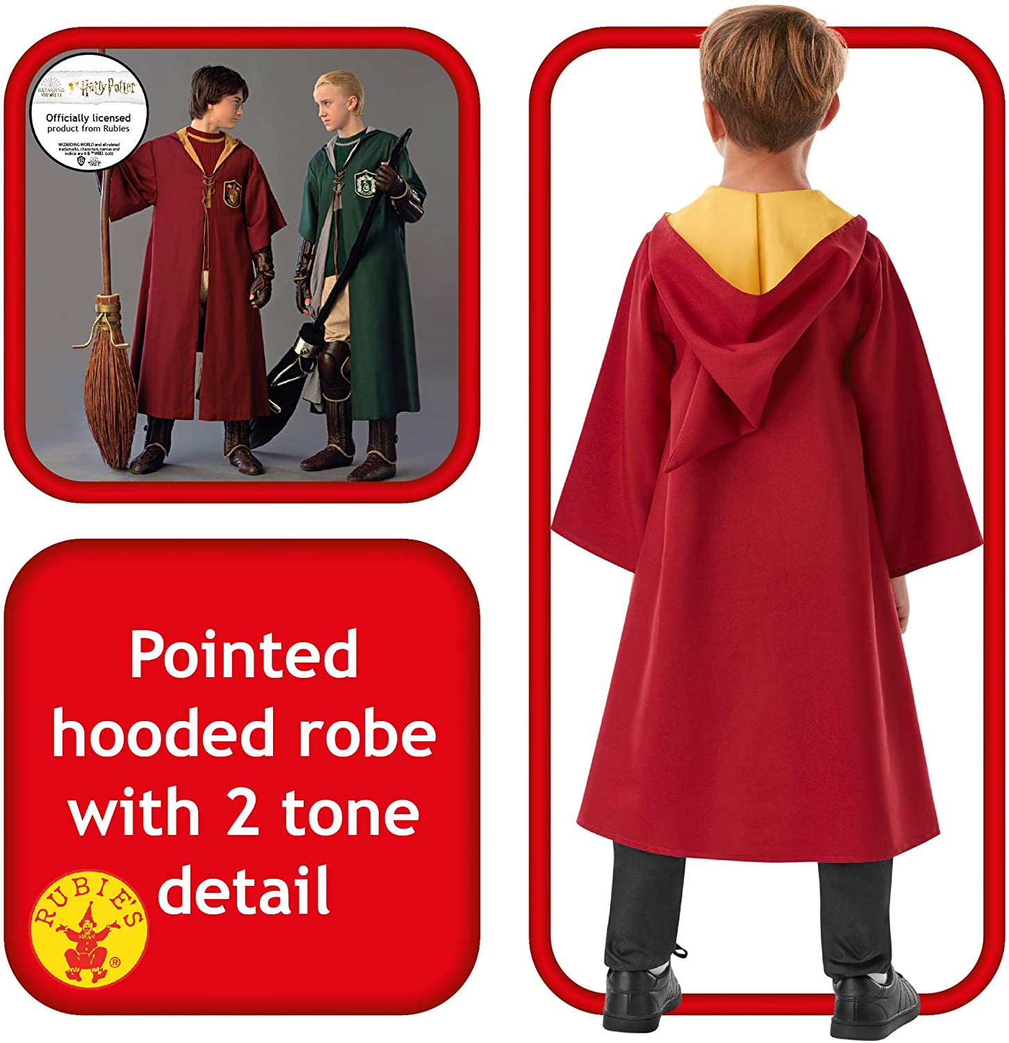 Rubie’s Official Harry Potter Quidditch Robe Childs Costume – TopToy