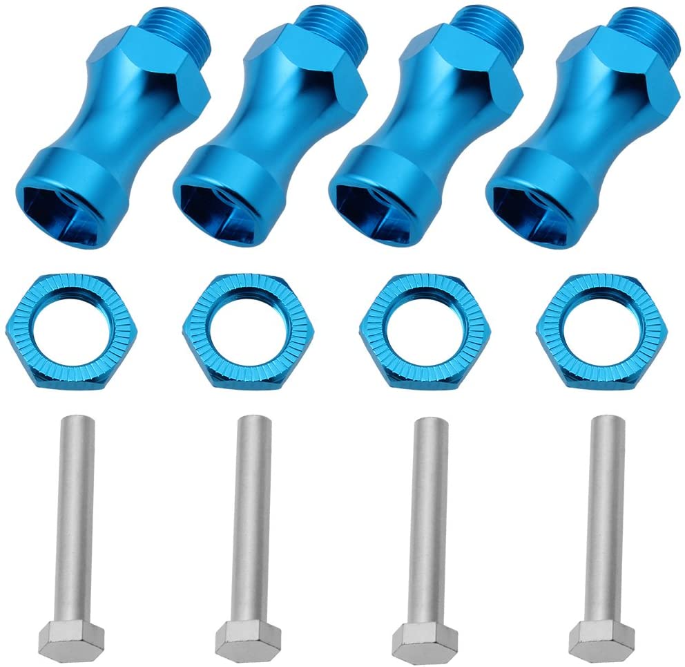 Hobbypark Aluminum 12mm Turn 17mm Hex Wheel Hubs Extension Adapter ...
