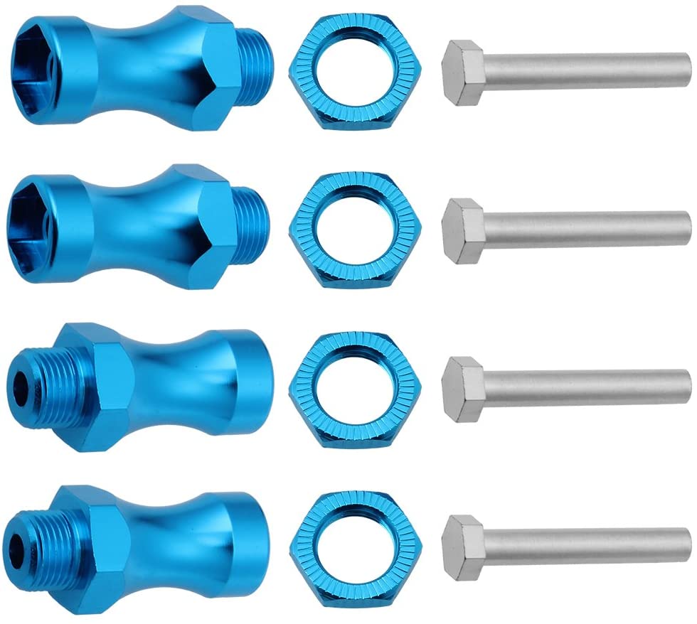 Hobbypark Aluminum 12mm Turn 17mm Hex Wheel Hubs Extension Adapter ...