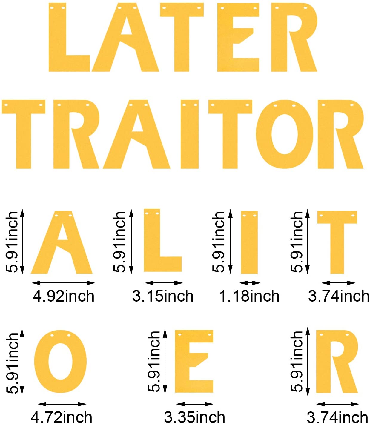 21 Pieces Last Day Office Party Supplies Traitor Banner Coworker Going ...