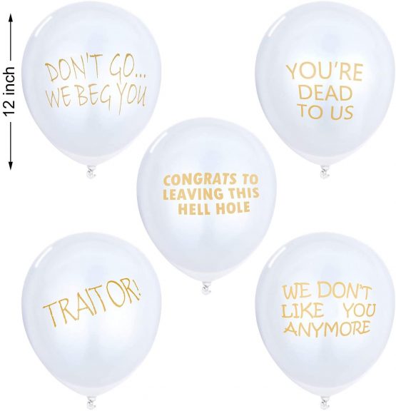 21 Pieces Last Day Office Party Supplies Traitor Banner Coworker Going ...