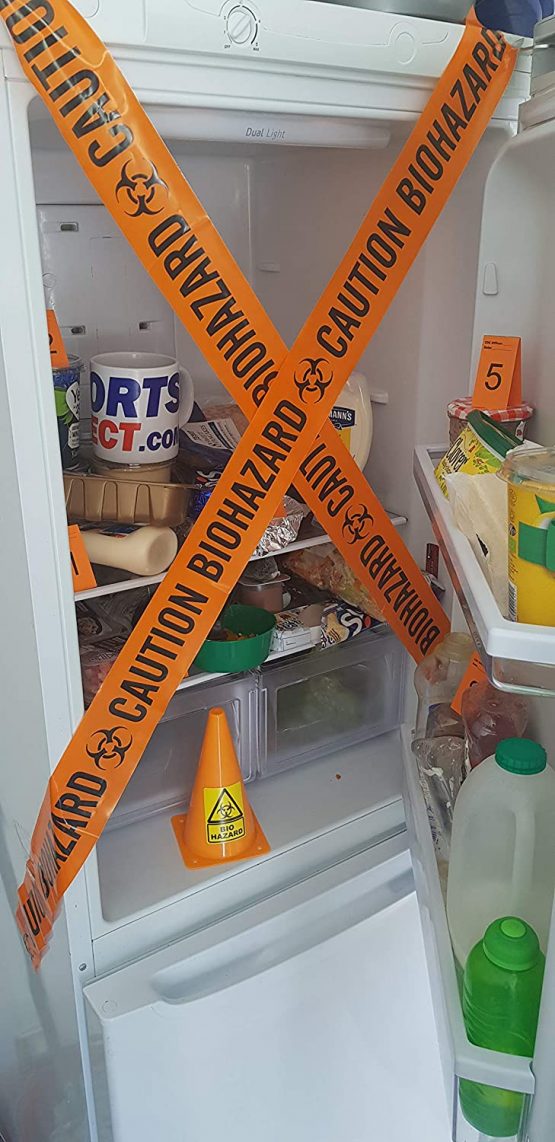 Caution Biohazard Barrier Tape (10mx1),Warning Biohazard Cone (x1 ...